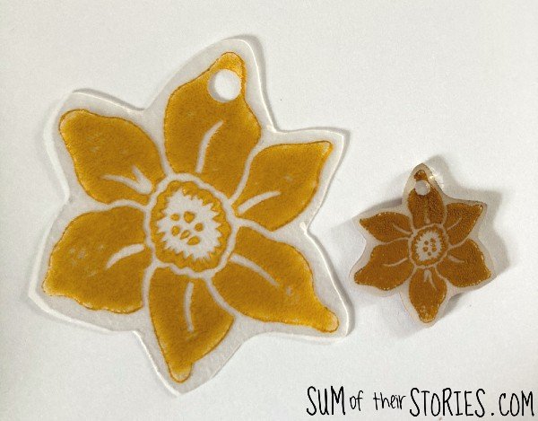 How to Make Block Printed Shrink Plastic Earrings — Sum of their ...