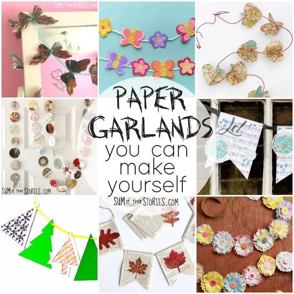 Paper garlands you can make yourself — Sum of their Stories Craft Blog