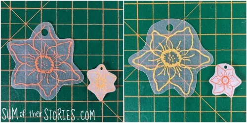 How to Make Block Printed Shrink Plastic Earrings — Sum of their ...