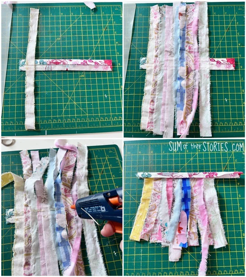 No Sew Scrap Fabric Tassel Bag Charm — Sum of their Stories Craft Blog
