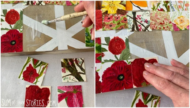 How to make your own Mosaic Art Canvas — Sum of their Stories Craft Blog