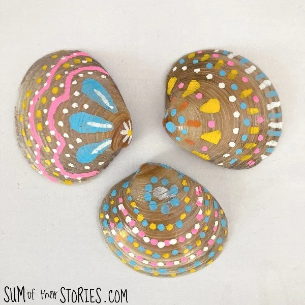 2 easy ways to decorate plain shells — Sum of their Stories Craft Blog