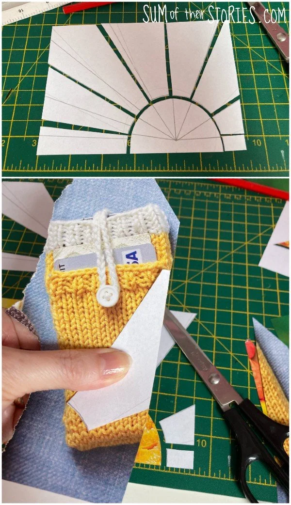 Sunburst Greeting Card idea made with Old Magazines — Sum of their ...