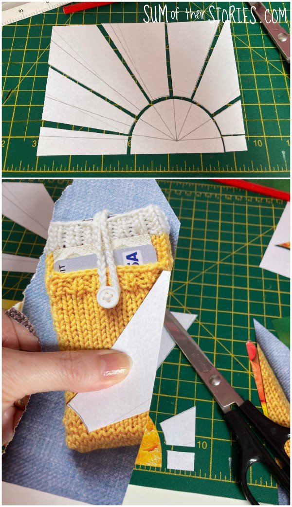 Sunburst Greeting Card idea made with Old Magazines — Sum of their ...