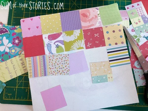 Recycled Heart Art Canvas DIY project — Sum of their Stories Craft Blog