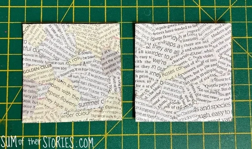 Recycled Mini Collage with Crochet Flower Tutorial — Sum of their ...