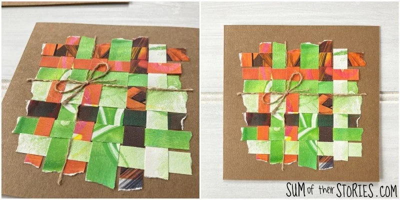 Woven Paper Greeting Cards — Sum of their Stories Craft Blog