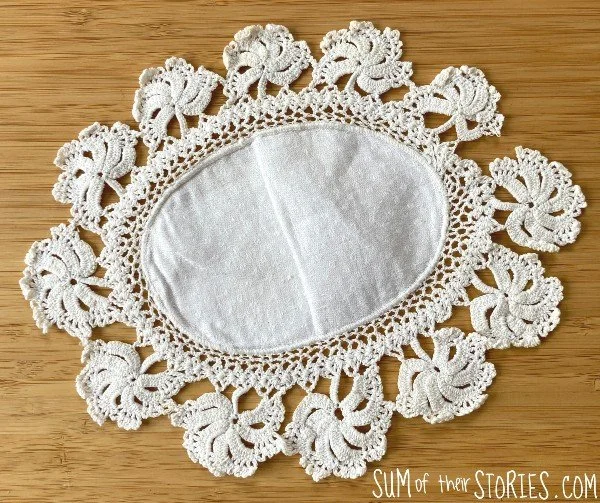 Vintage Doily Afternoon Tea Embroidery Upcycle — Sum of their Stories ...