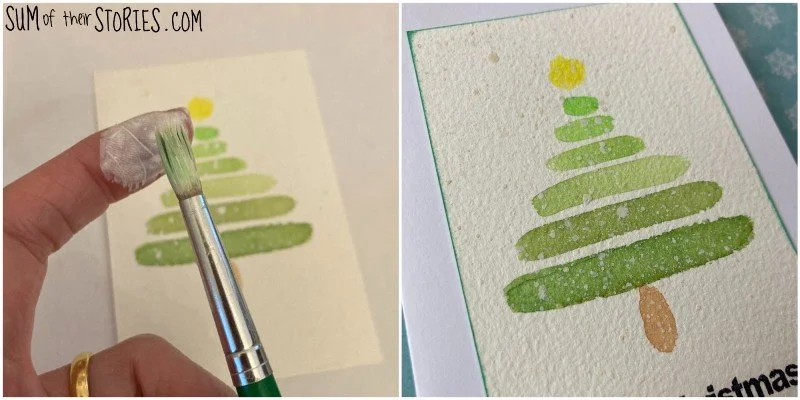 How to make the simplest Watercolour Christmas Tree Cards — Sum of ...