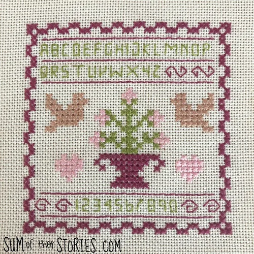 Traditional Mini Sampler Cross Stitch Design — Sum of their Stories ...