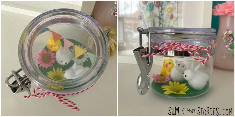 Upcycled Jar Spring Terrarium — Sum of their Stories Craft Blog