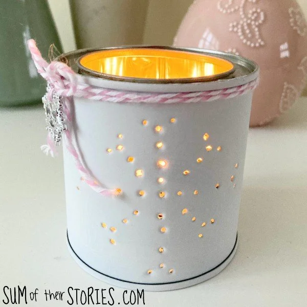 Summer Napkin Decoupage Lantern DIY — Sum of their Stories Craft Blog