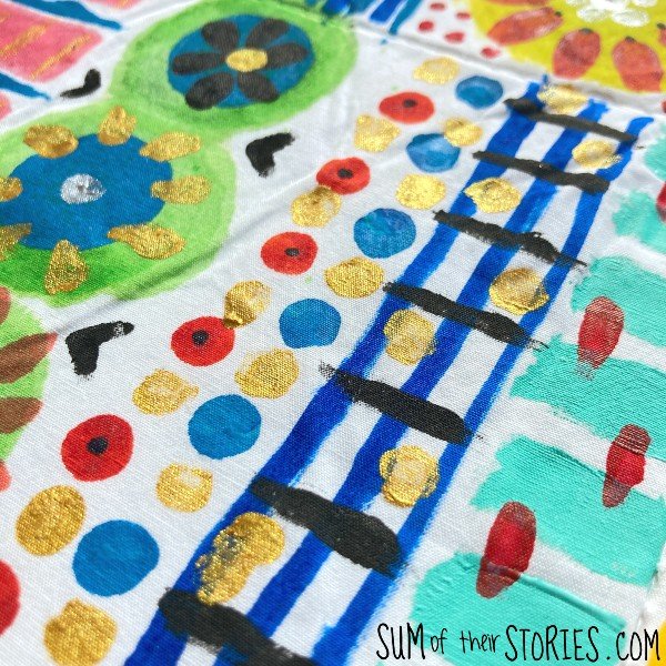 How to paint your own vibrant fabric — Sum of their Stories Craft Blog