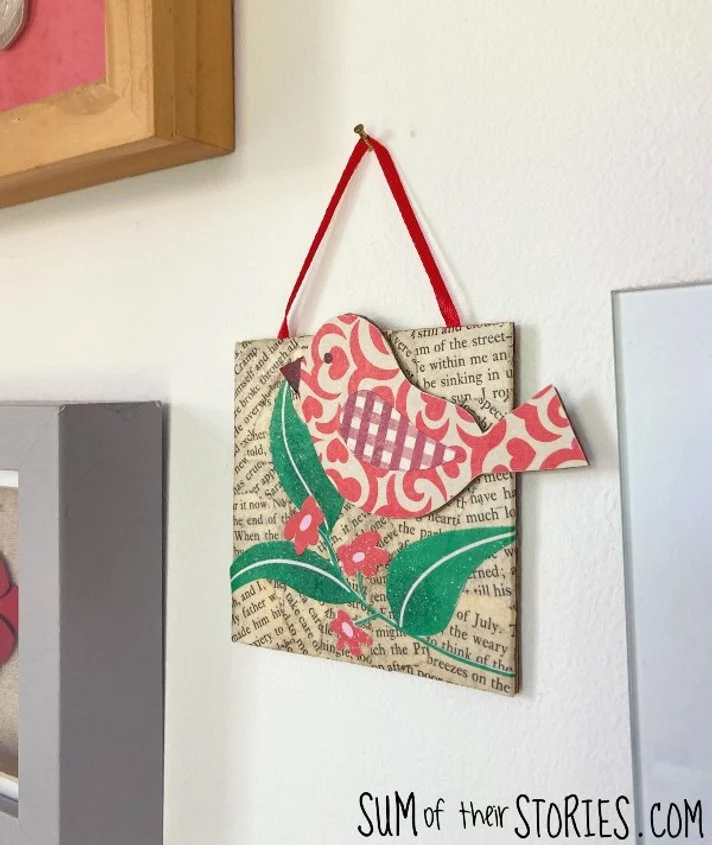 Mini Art Bird Collage Tutorial — Sum of their Stories Craft Blog