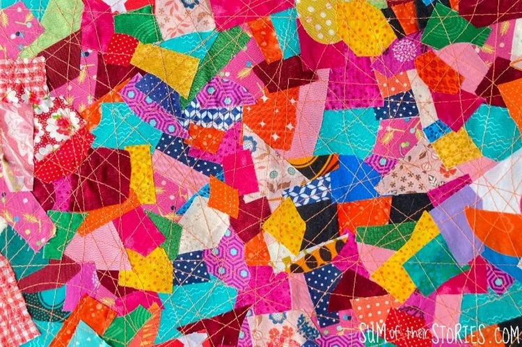 How to make beautiful useable cloth from tiny fabric scraps — Sum of ...