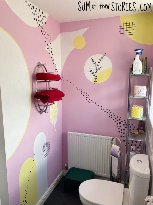How to Paint a Fun Modern Wall Mural — Sum of their Stories Craft Blog