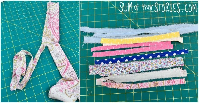No Sew Scrap Fabric Tassel Bag Charm — Sum of their Stories Craft Blog