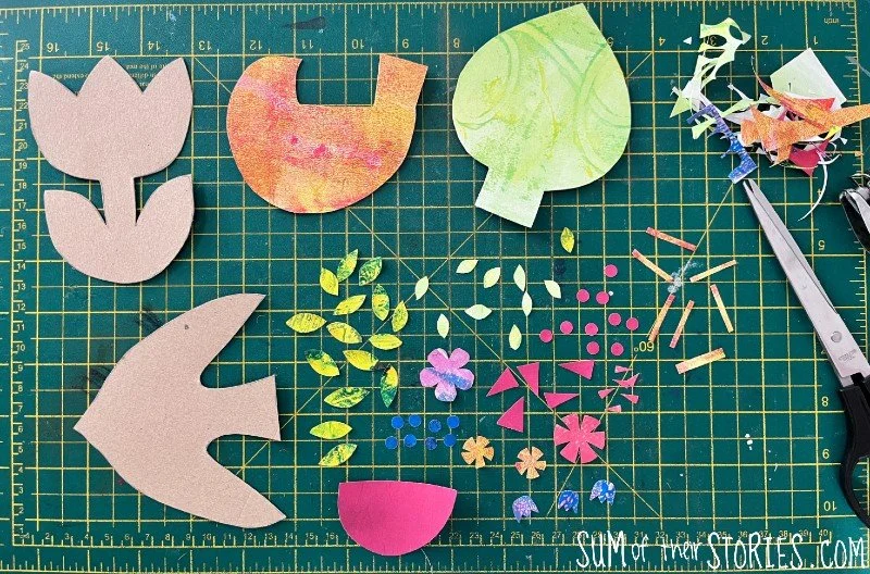 Folk Art Gift Tags made from Cardboard Packaging — Sum of their Stories ...
