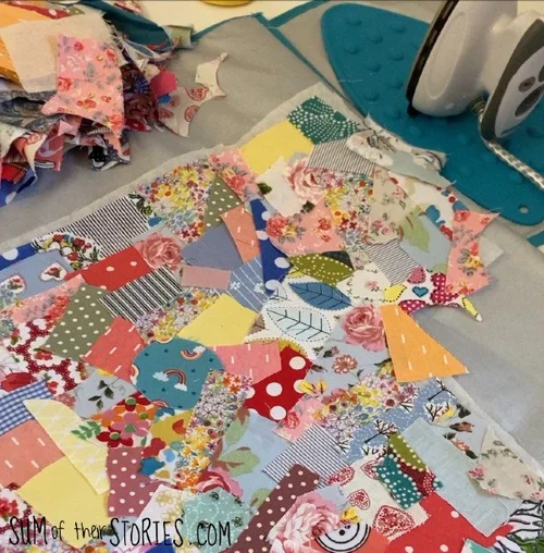 How to make beautiful useable cloth from tiny fabric scraps — Sum of ...
