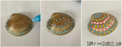 2 easy ways to decorate plain shells — Sum of their Stories Craft Blog