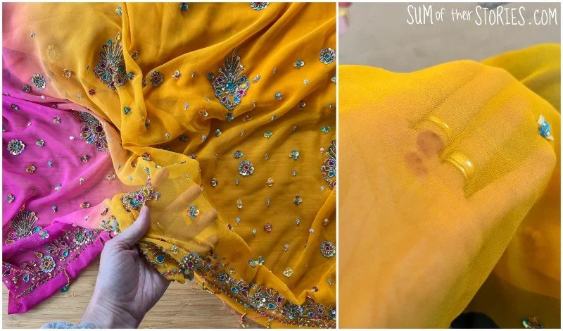 Christmas Ornaments made from an old Sari — Sum of their Stories Craft Blog