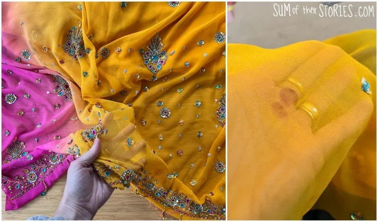 Christmas Ornaments made from an old Sari — Sum of their Stories Craft Blog