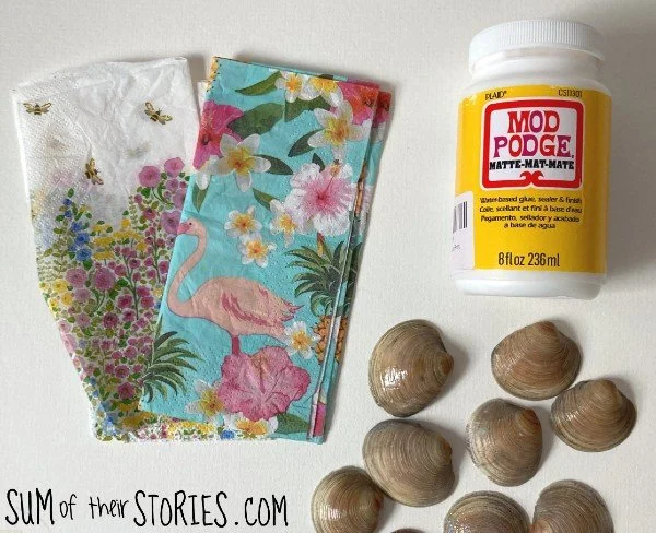 2 easy ways to decorate plain shells — Sum of their Stories Craft Blog