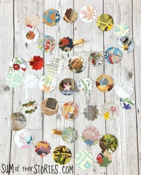 Repurpose an old book into a paper garland — Sum of their Stories Craft ...