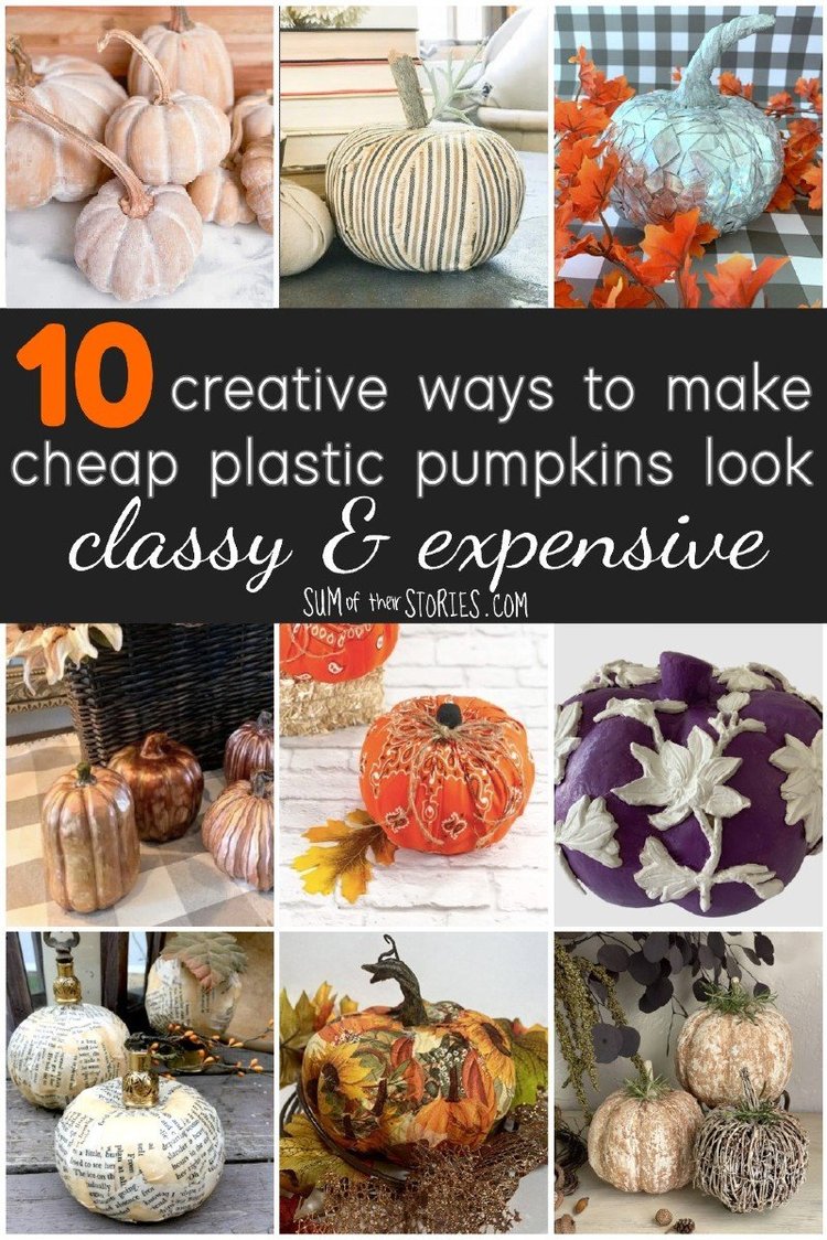 10 ideas to make cheap plastic pumpkins look classy and expensive — Sum ...