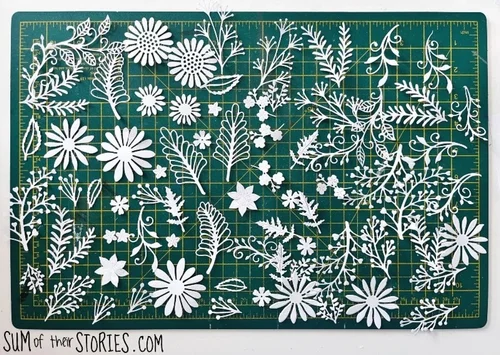 Paper Silhouette Lampshade Upcycle — Sum of their Stories Craft Blog
