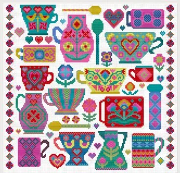 Beautiful Embroidery Patterns for Tea Lovers — Sum of their Stories ...