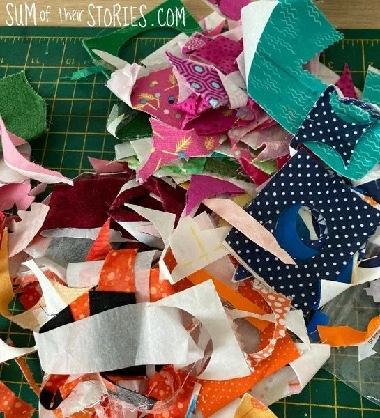 How to make beautiful useable cloth from tiny fabric scraps — Sum of ...