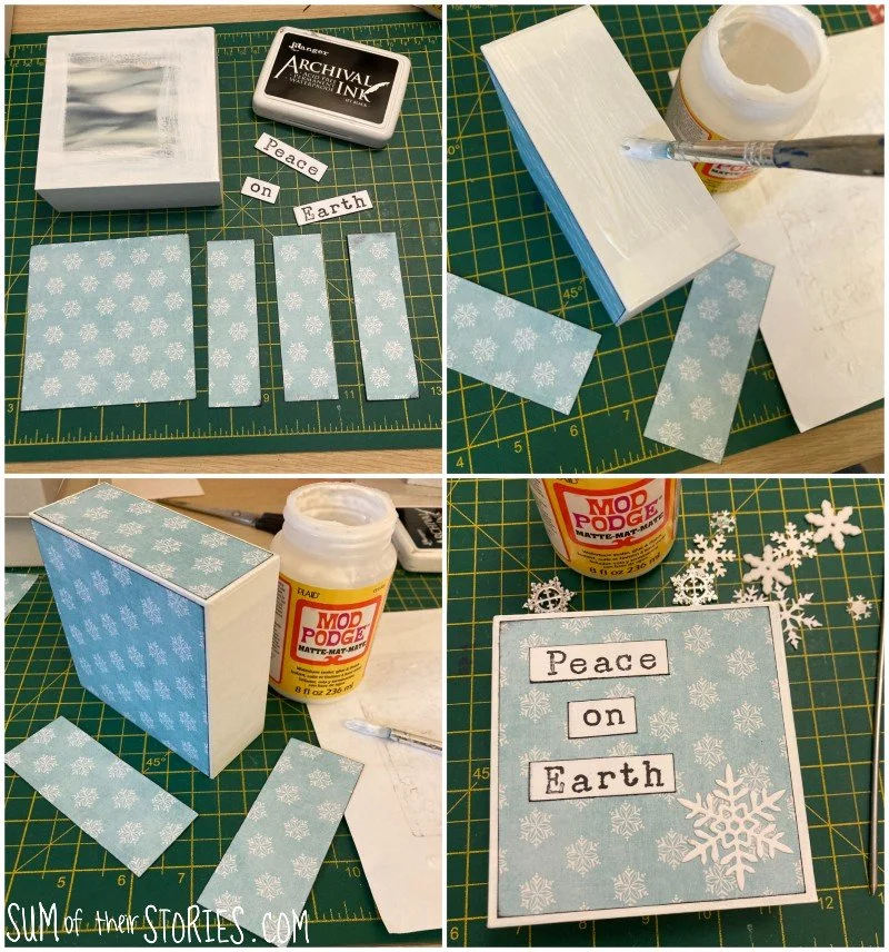 Easy Upcycled Block Shelf Sitter — Sum of their Stories Craft Blog