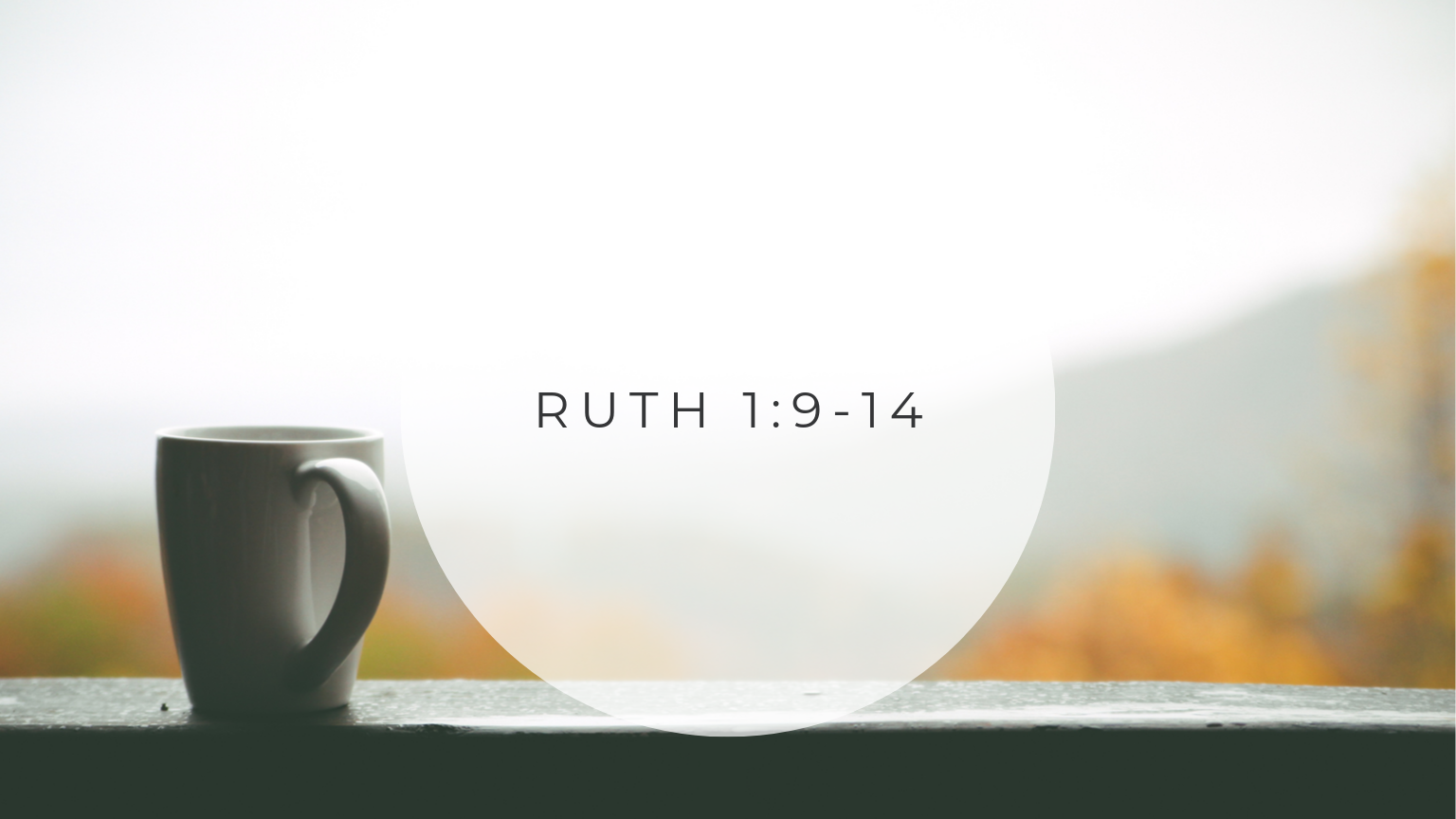 Day 8: Pain-Grief-And GOD (Ruth 1:9-14) — David J. Collum