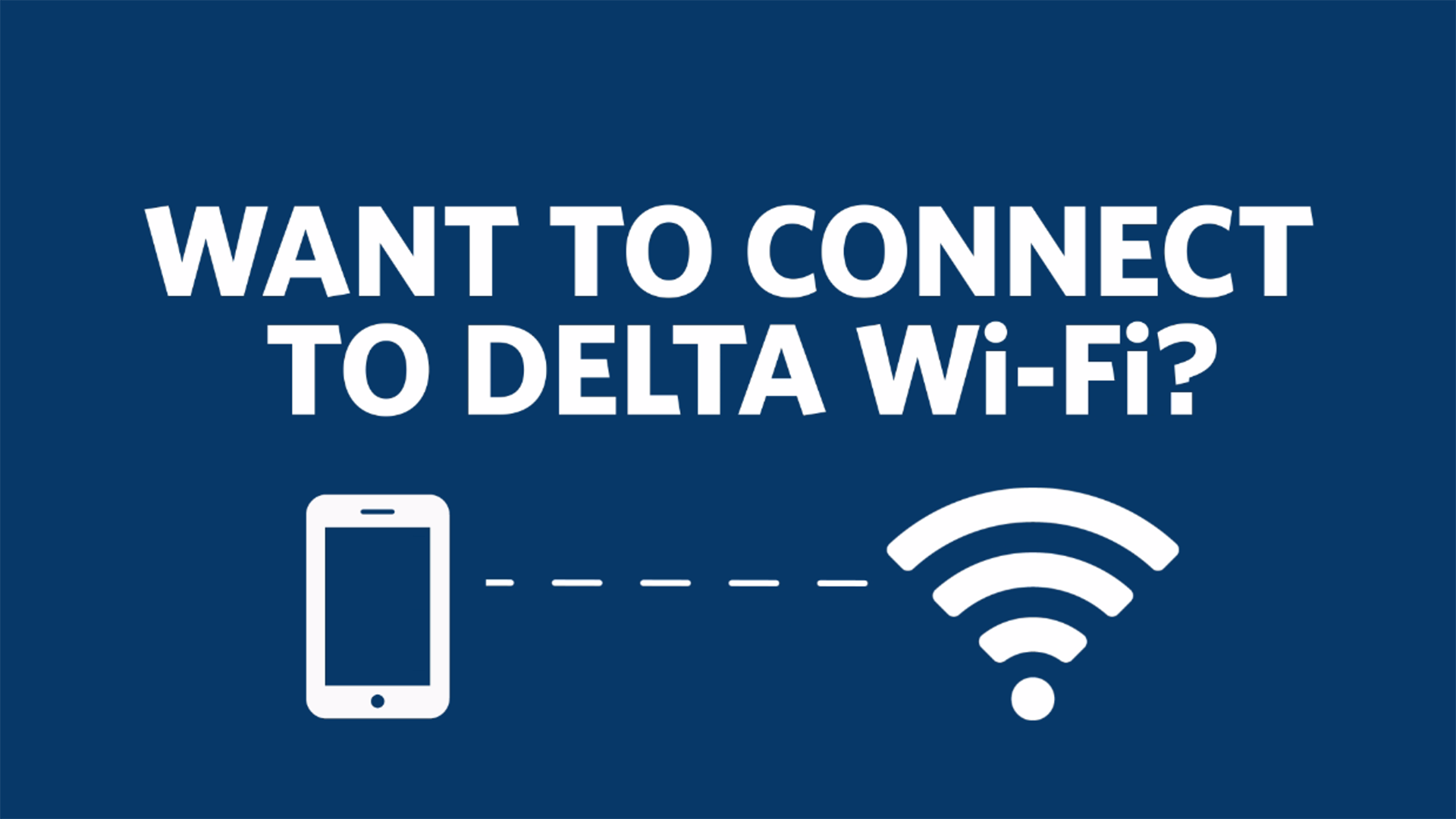 Delta Wifi Connection - Demo Video — Taylor S. Ellis