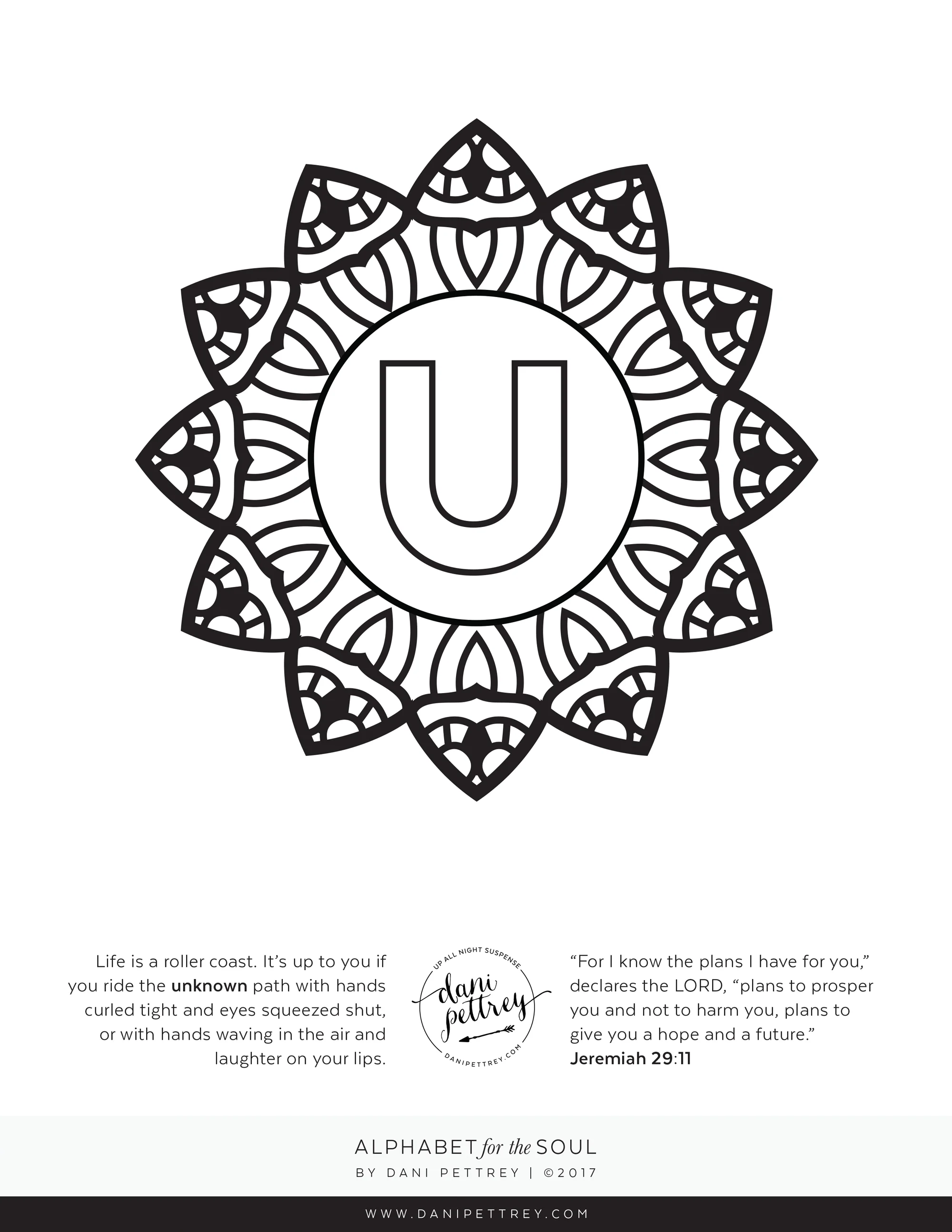 Alphabet for the Soul-U is for Unknown - Dani Pettrey