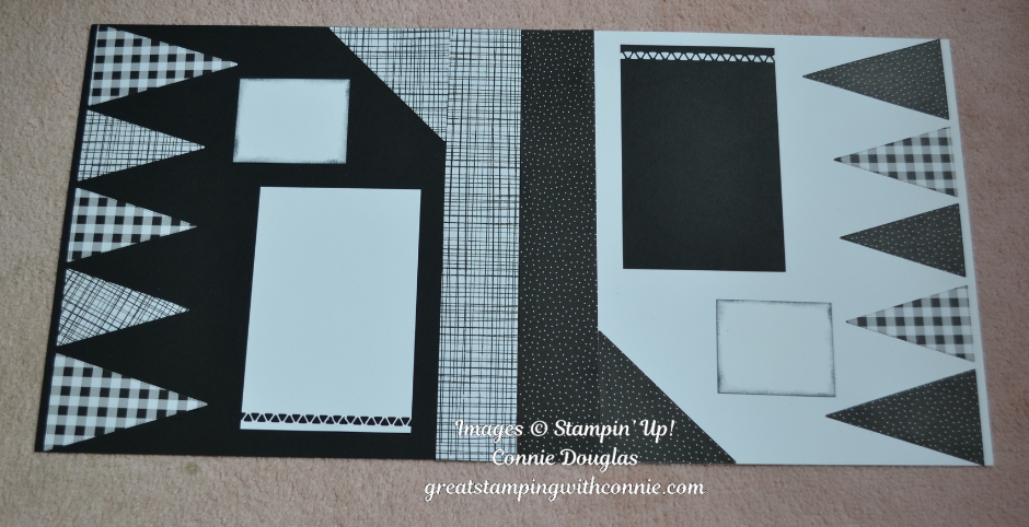 Stitched Triangles Layout — Great Stamping with Connie
