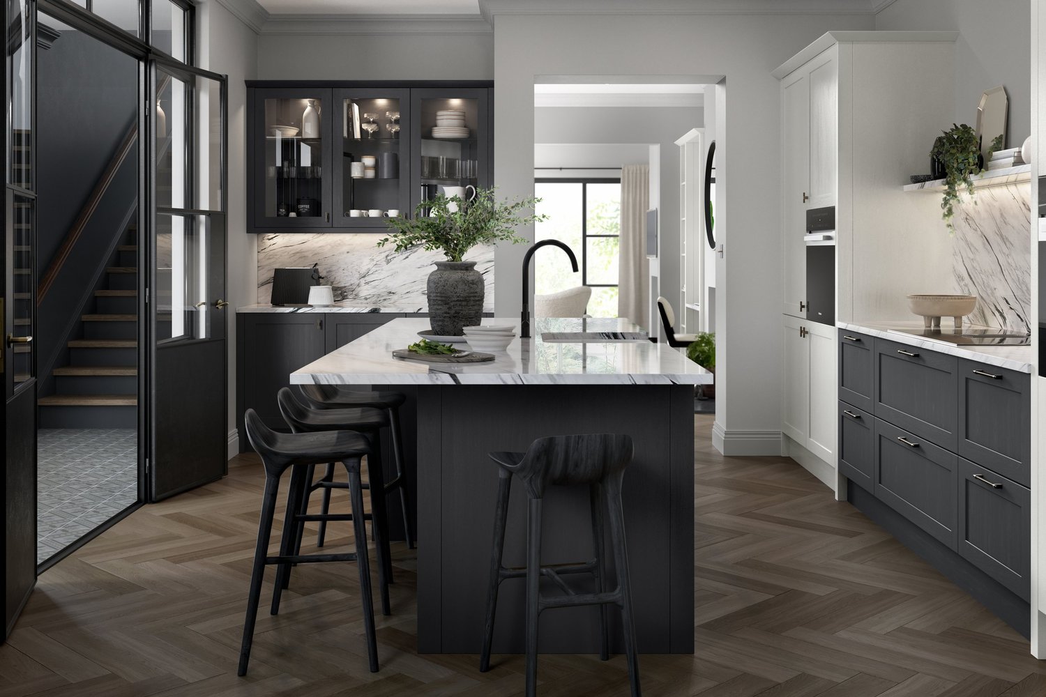 Aldana Kitchen by STORI | Classic Narrow Shaker-Style Cabinets in ...