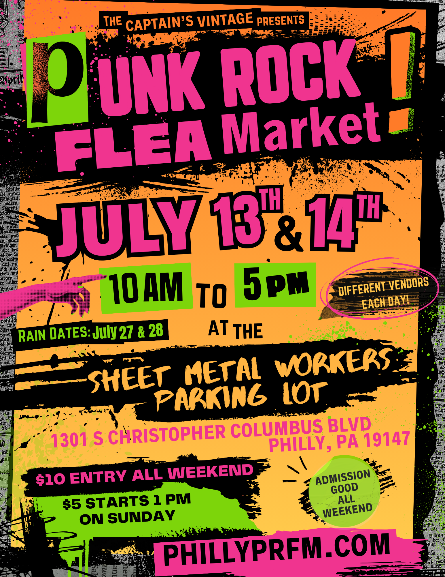 Summer 2024 Outdoor Event Philadelphia — Punk Rock Flea Market