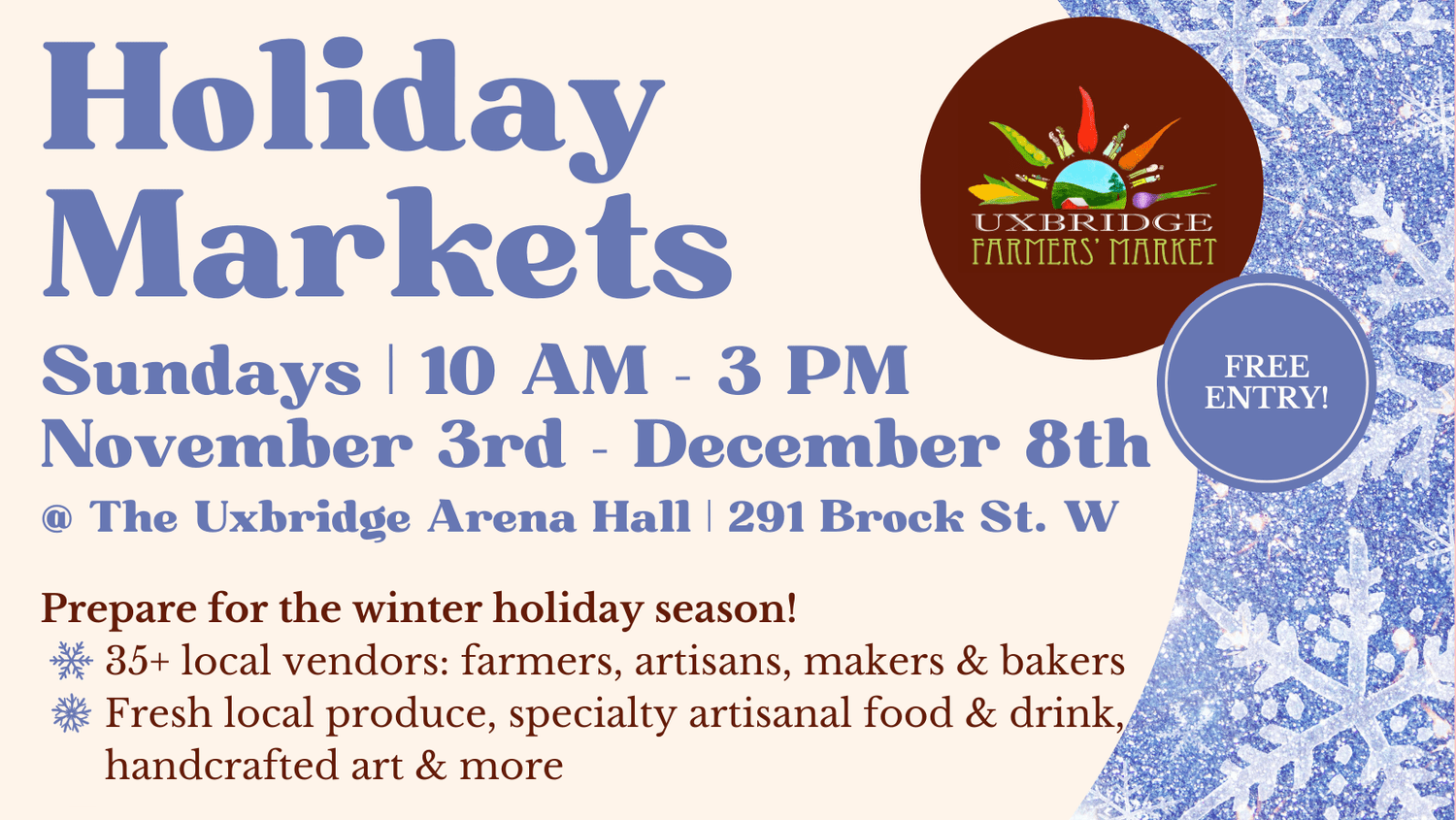 Uxbridge Farmers Market | Your Sunday Destination