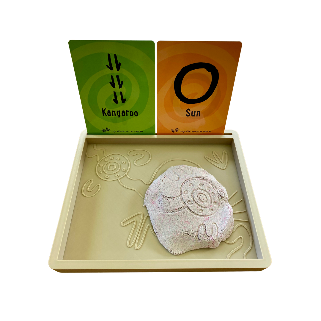 Aboriginal Symbols Tracing Tray — Riley Callie Resources