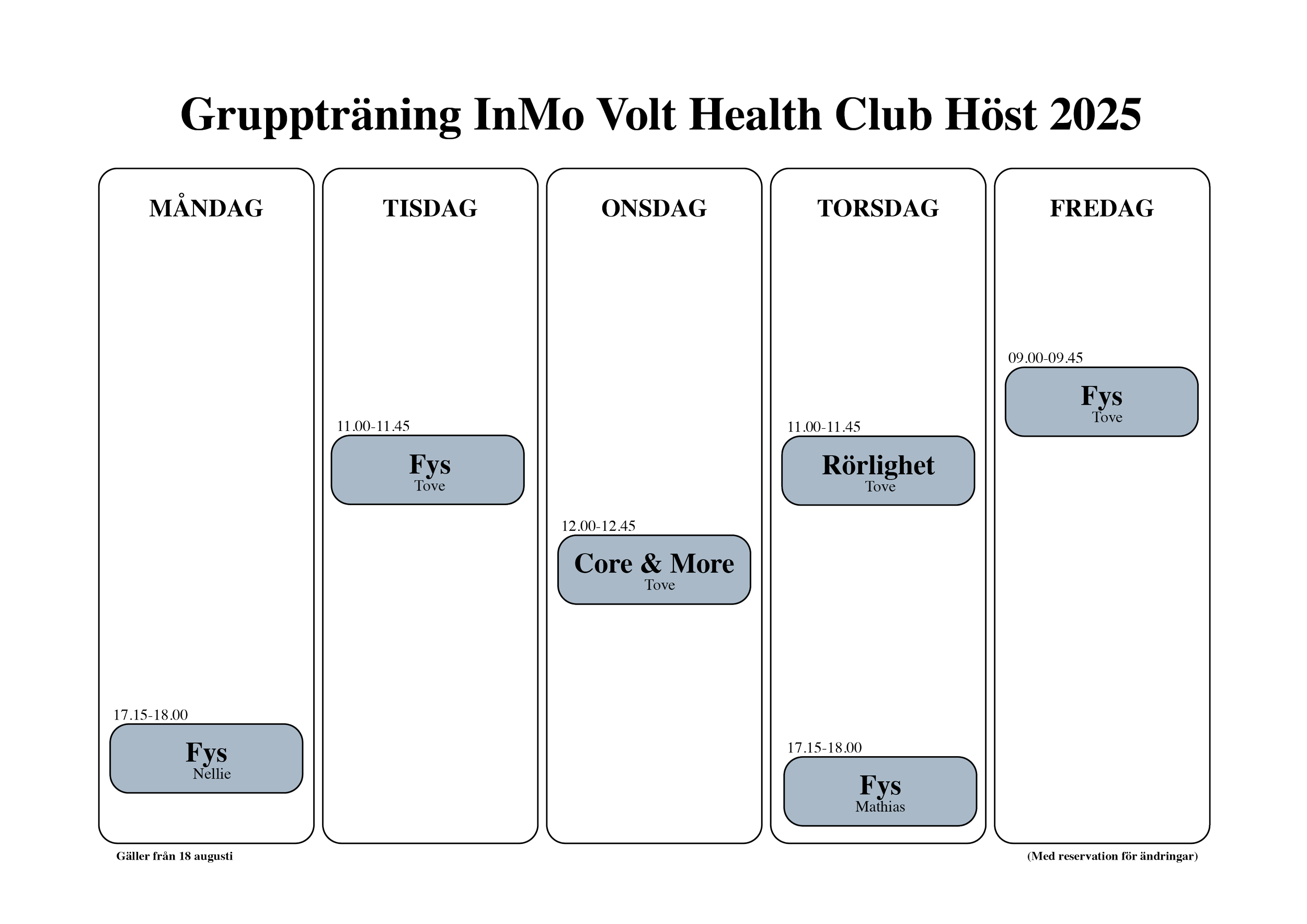 VOLT Health Club — InMo