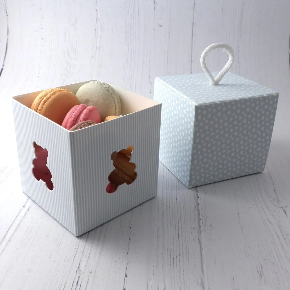 macaron boxes range — Individual Macaron Paper Domes: Pack of 12