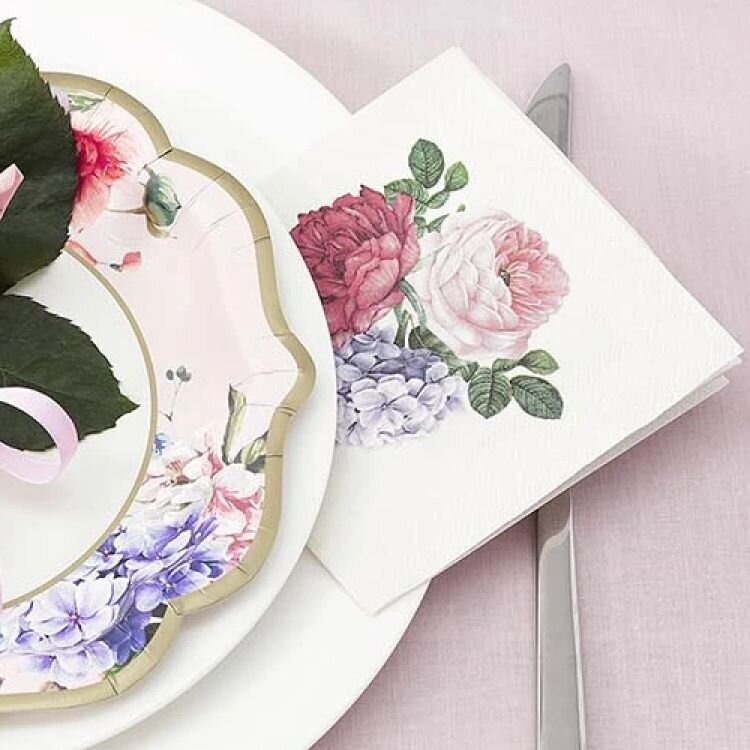 afternoon tea main — Alice Afternoon Tea Paper Plates