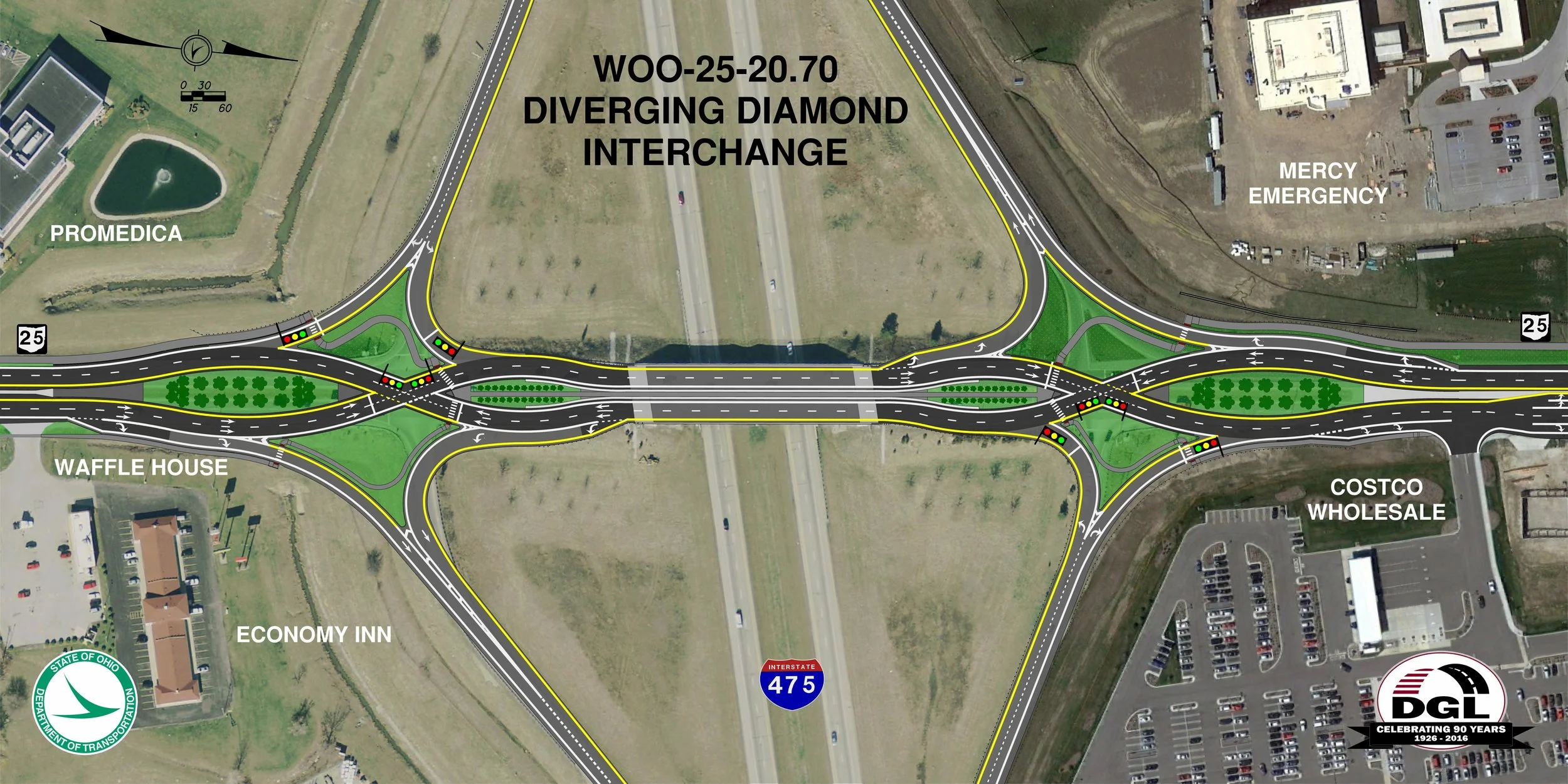 Diverging Diamond Interchange (DDI) — DGL Consulting Engineers
