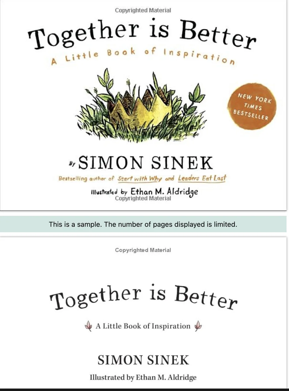 Together is Better (Sinek) — On My Walk