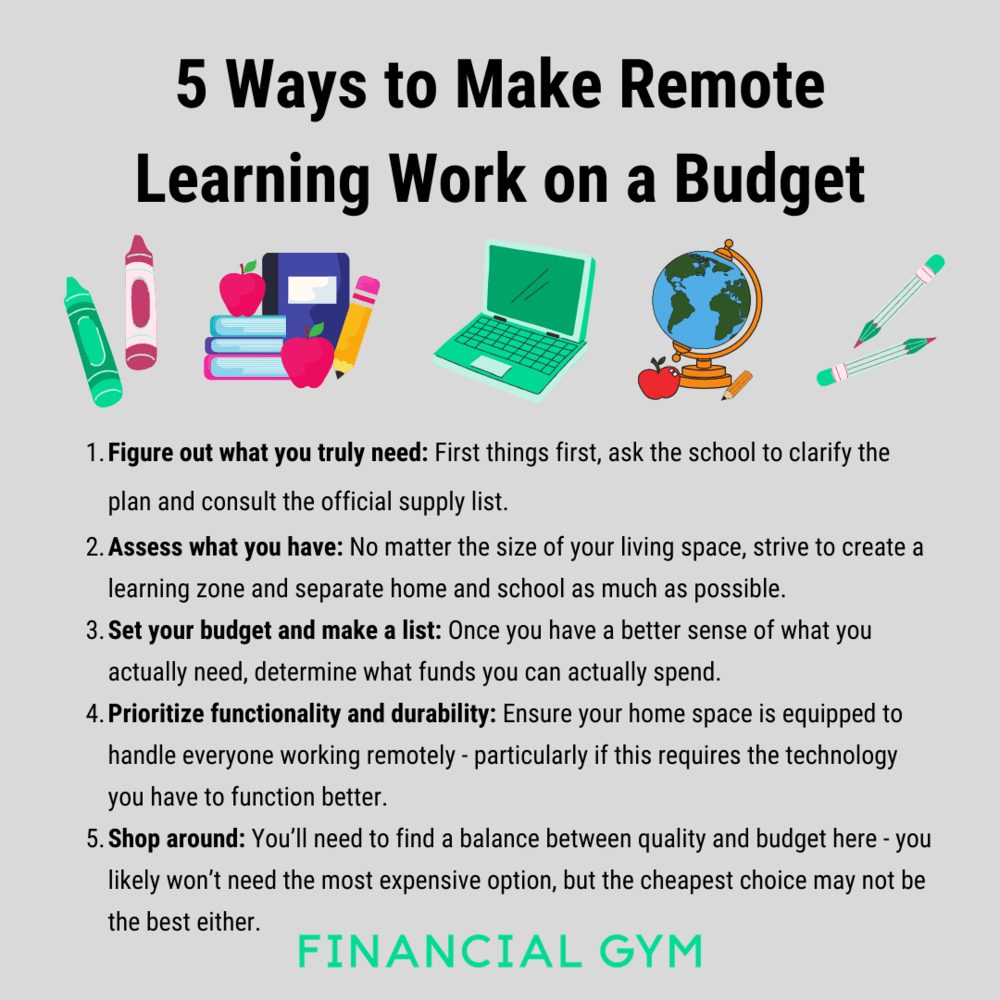 5 Tips For Remote Learning On A Budget | The Financial Gym