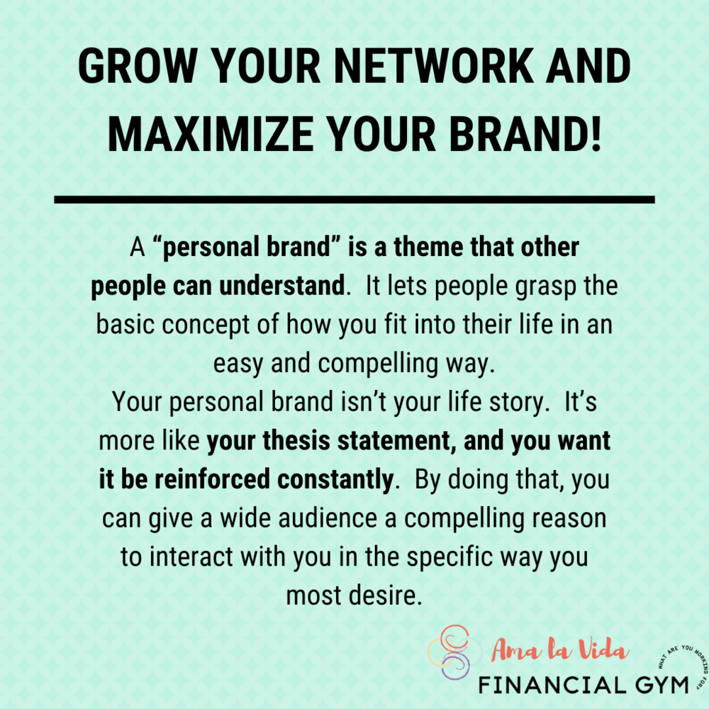 How to Grow Your Network and Maximize Your Brand | The Financial Gym