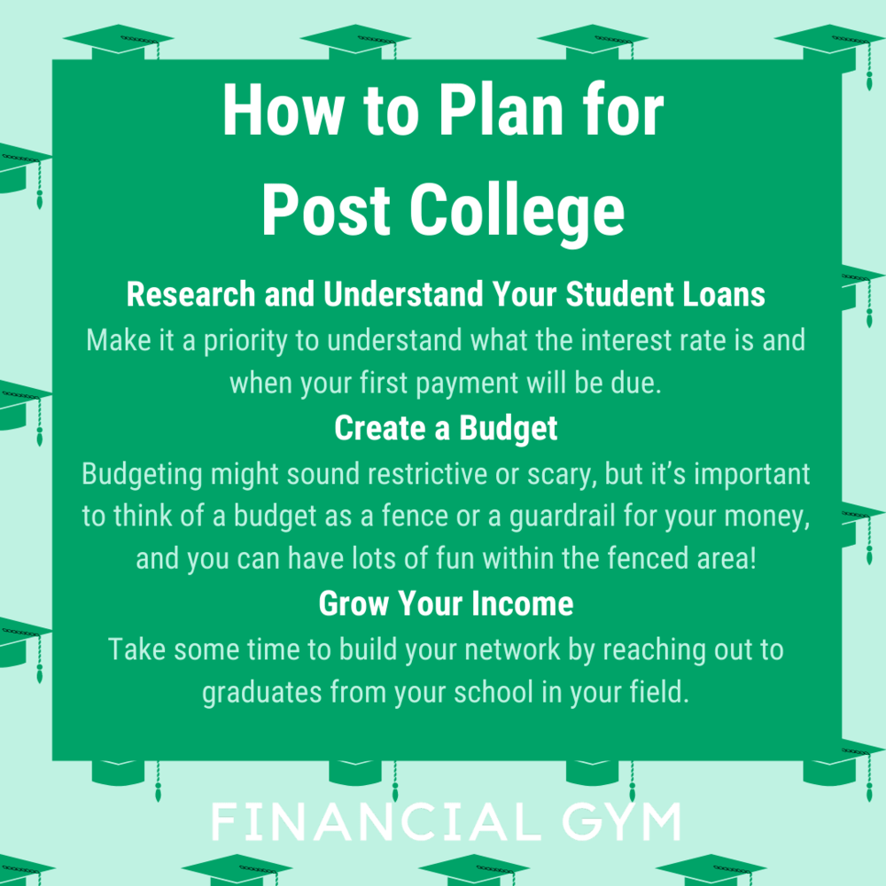 How to Plan for Post College