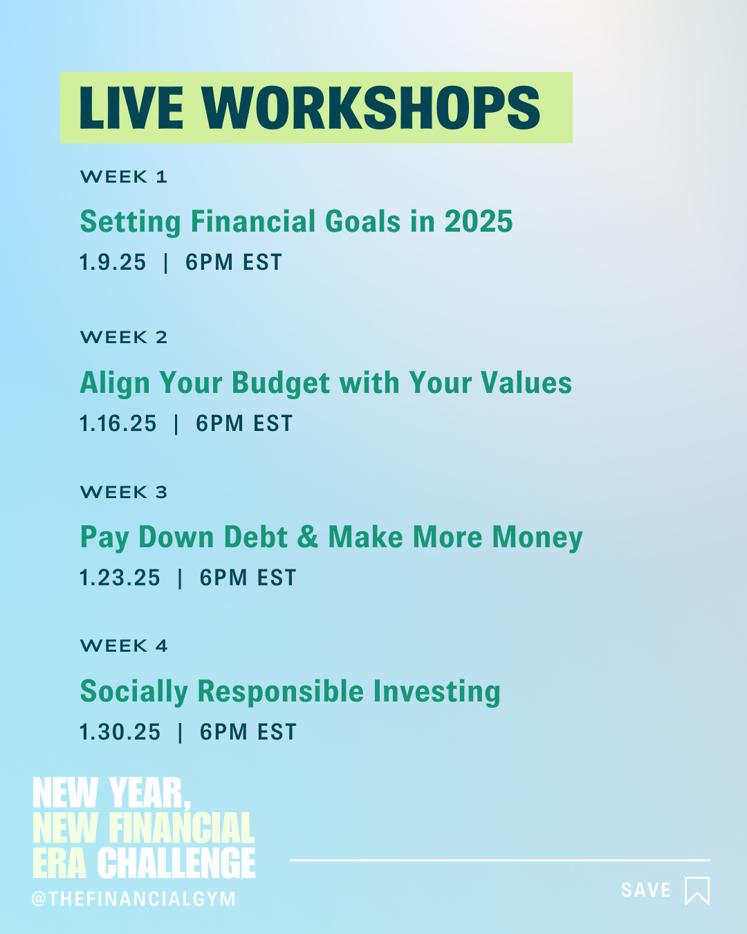 2025 New Year, New Financial Era Challenge